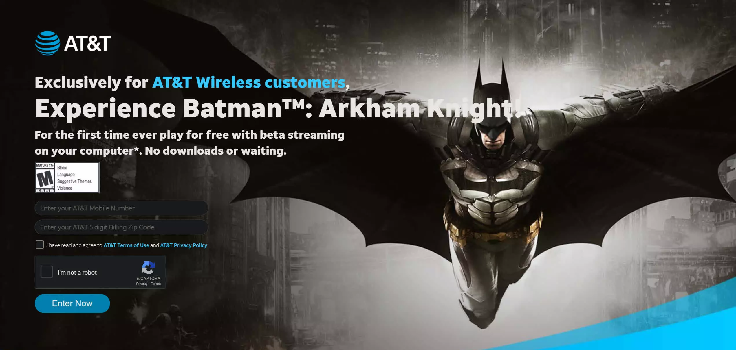 AT&T sizga oq yorliqli Stadia hamkorligi orqali Batman: Arkham Knight o'yinini bepul o'ynash imkonini beradi. 14142_1