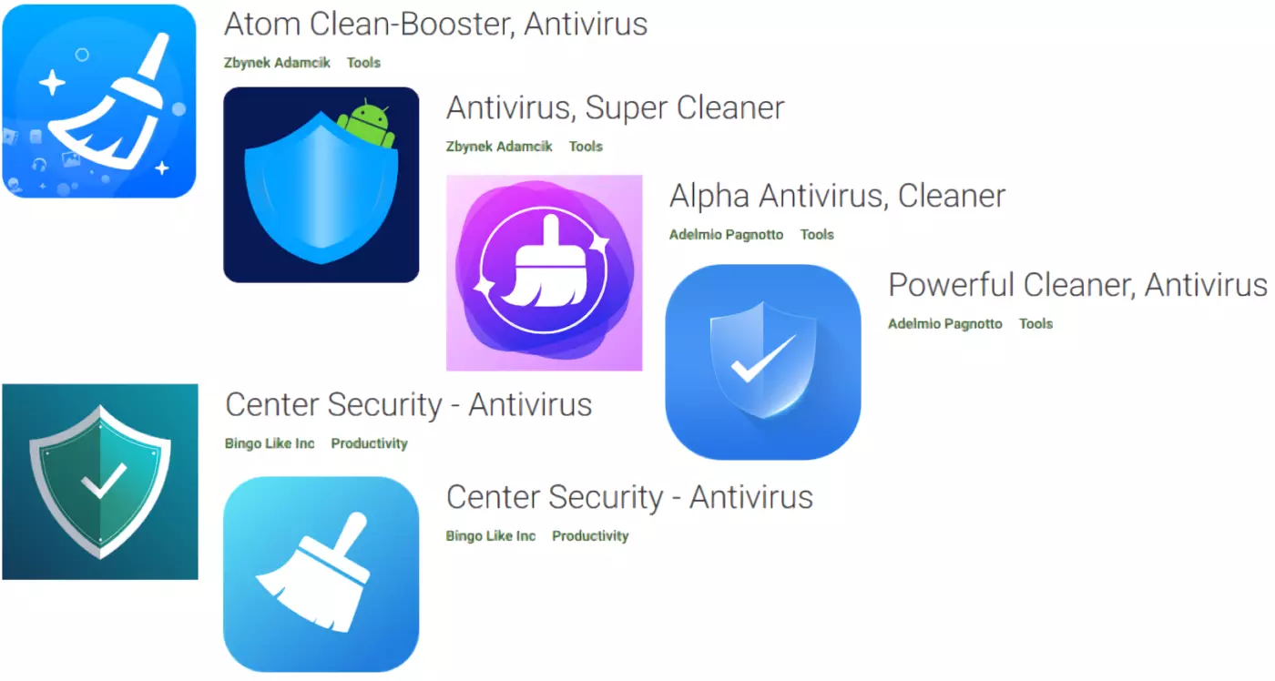 Ang mga antivirus apps nga na-download sa liboan ka beses gikan sa Google Play Store adunay sulud nga malware nga pagpangawat sa password 195_1