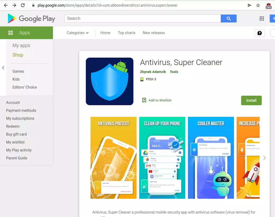 Ny rindranasa Antivirus alaina an'arivony avy amin'ny Google Play Store dia misy malware mangalatra tenimiafina 195_2