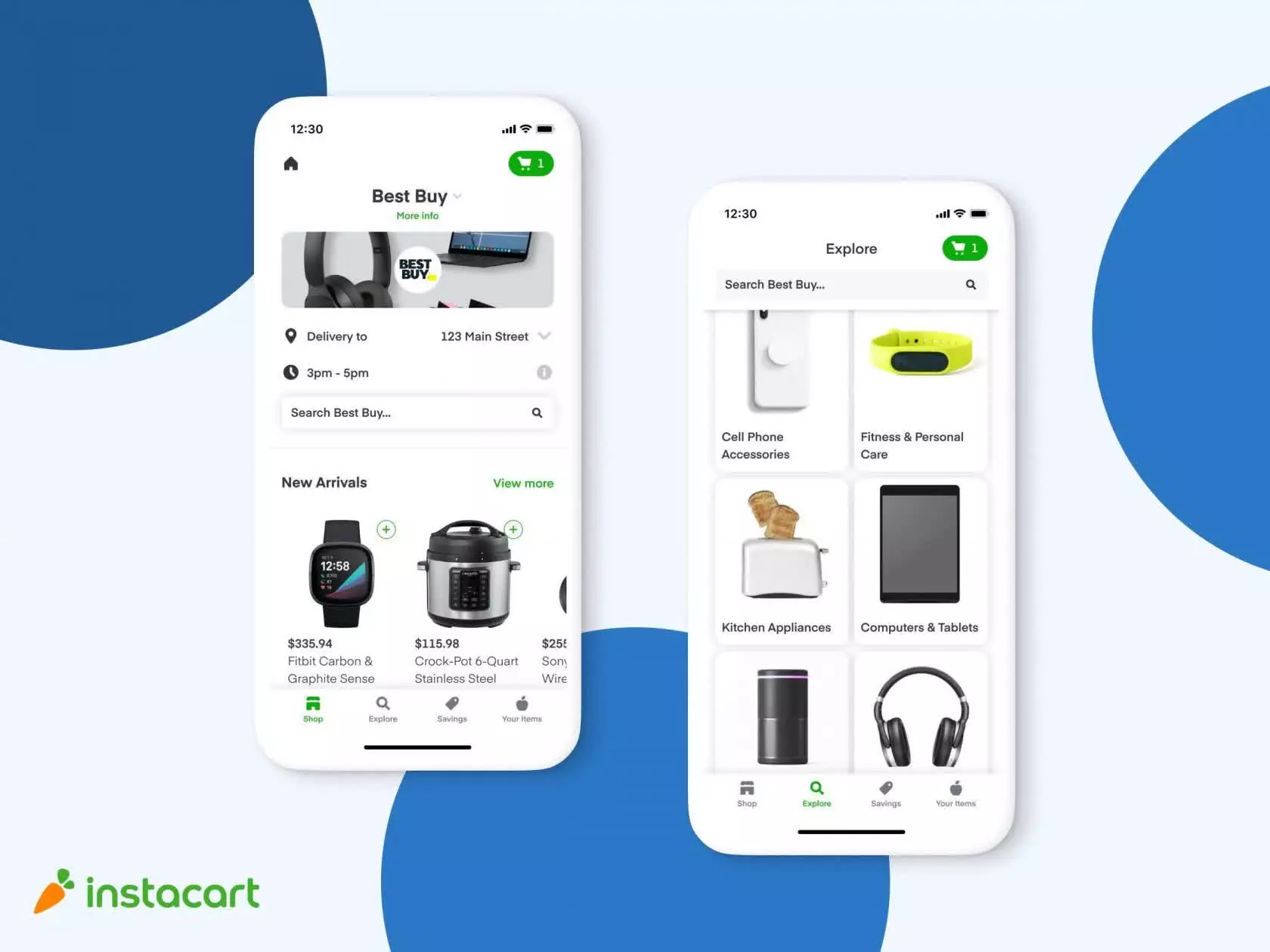 شركاء Best Buy مع Instacart لتقديم خدمة التوصيل في نفس اليوم من جميع مواقع المتاجر تقريبًا 23242_1