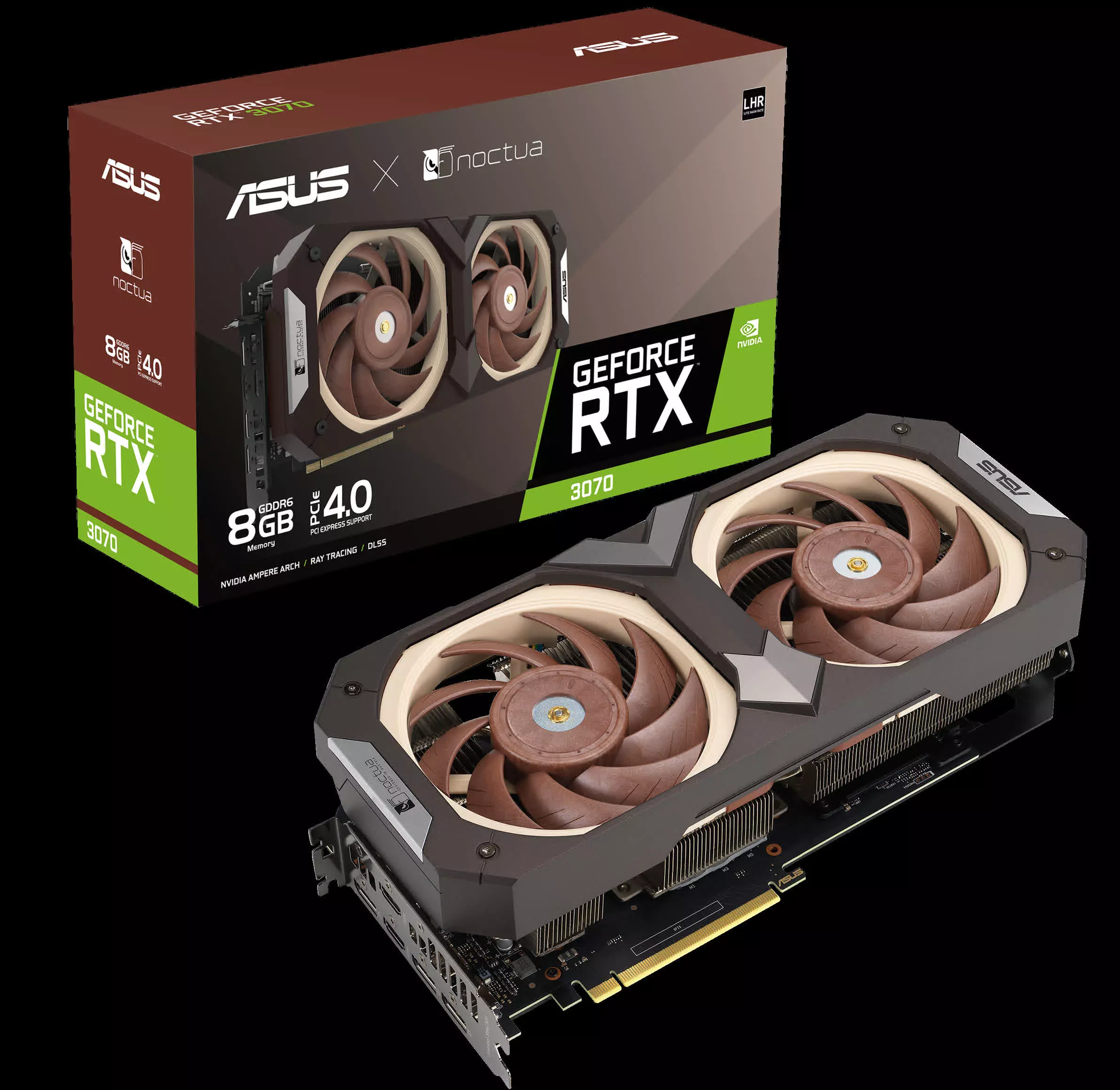 Asus GeForce RTX 3070 Noctua Edition GPU anunciada en versions estàndard i overclockejades