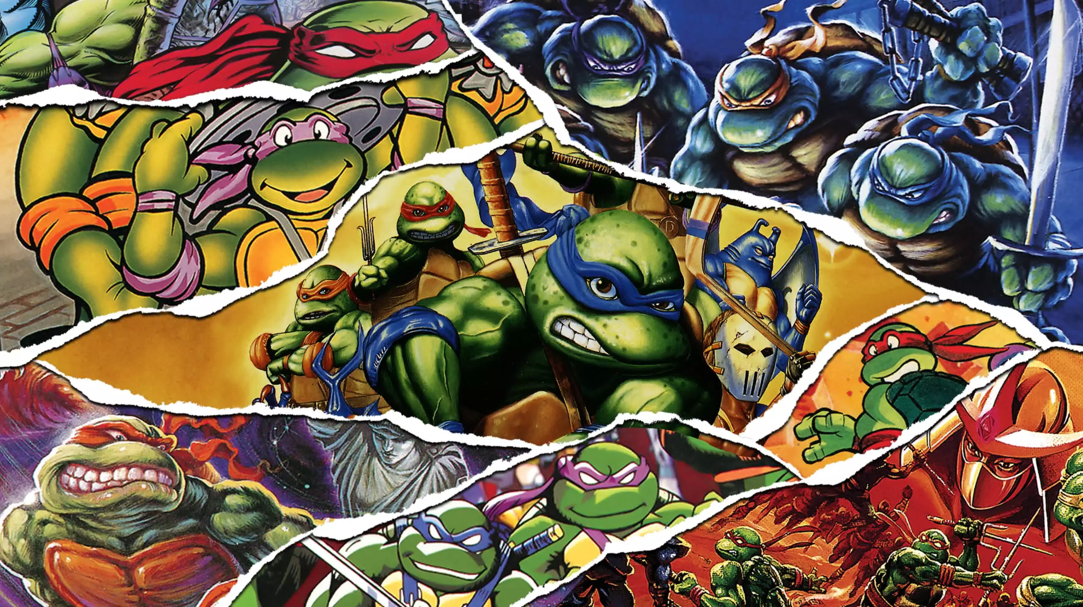 Teenage Mutant Ninja Turtles- Cowabunga Collection တွင် ဂန္တဝင် ၁၃ မျိုး ပါဝင်သည်။