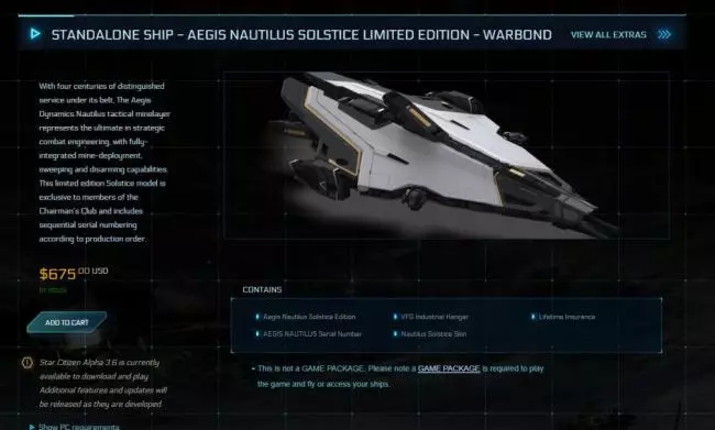 Najnovšia limitovaná edícia lode Star Citizen vás údajne bude stáť 675 dolárov 28273_2