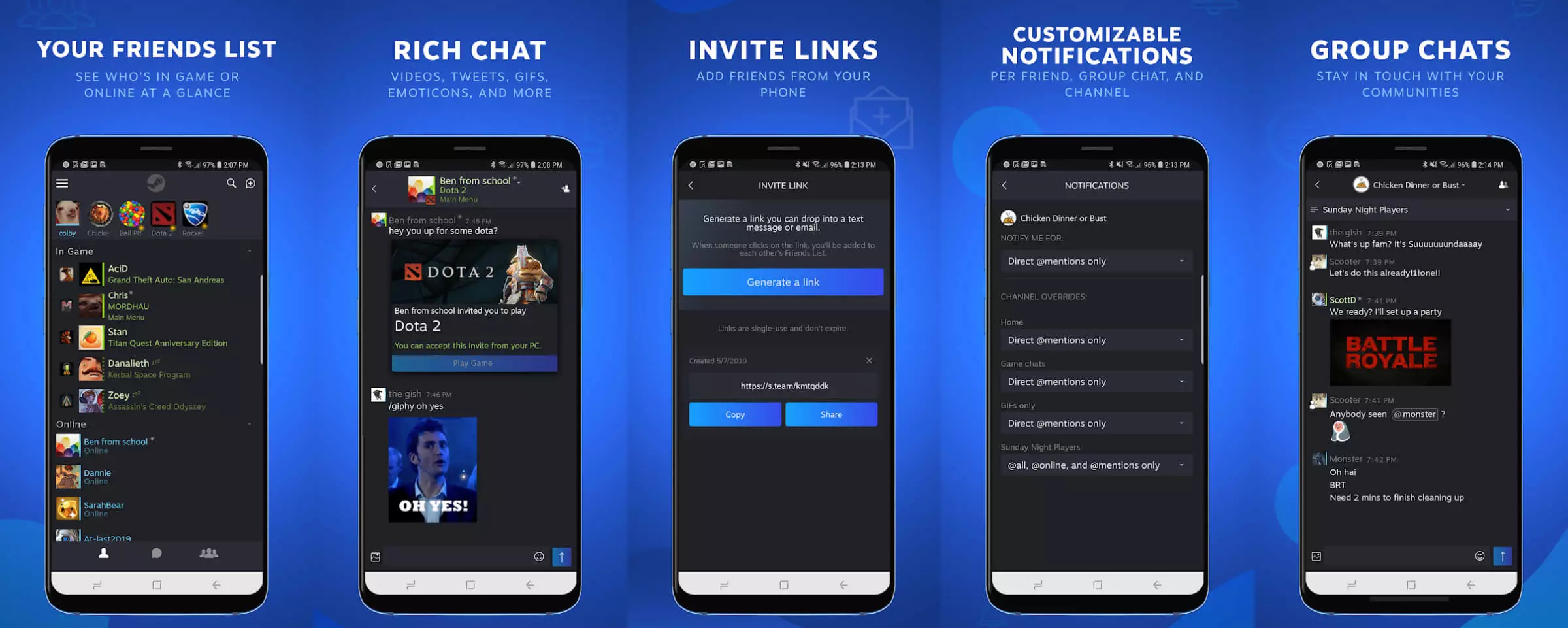 Pokreće se Steam Chat za iOS i Android