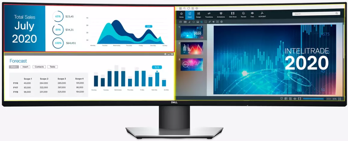 Dell alengeza za 49-inch Ultra-wide monitor ndi QHD resolution 33336_1