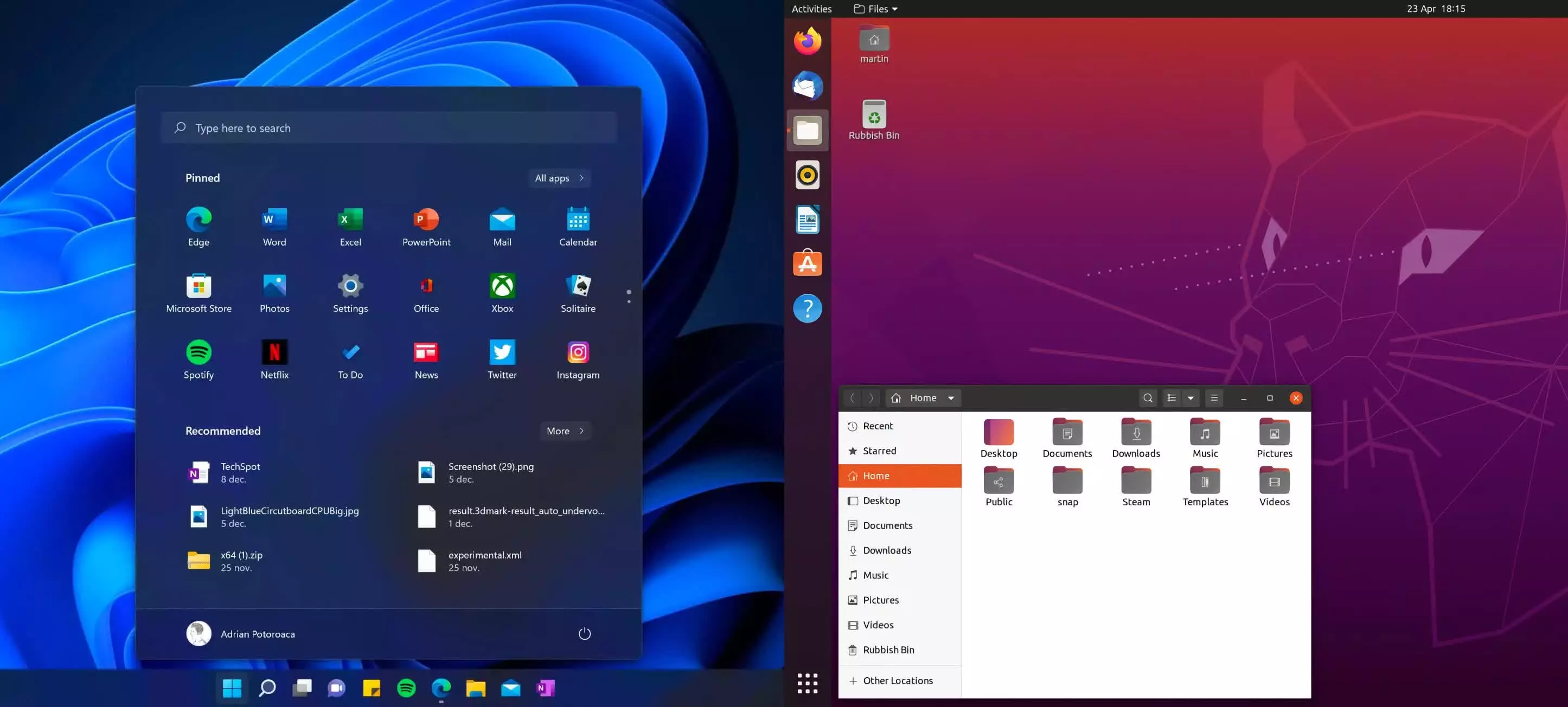 Inicialização dupla: Windows e Ubuntu