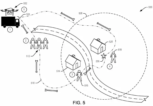 Amazon patent besonderhede aflewering hommeltuig wat reageer op menslike gebare 35402_2