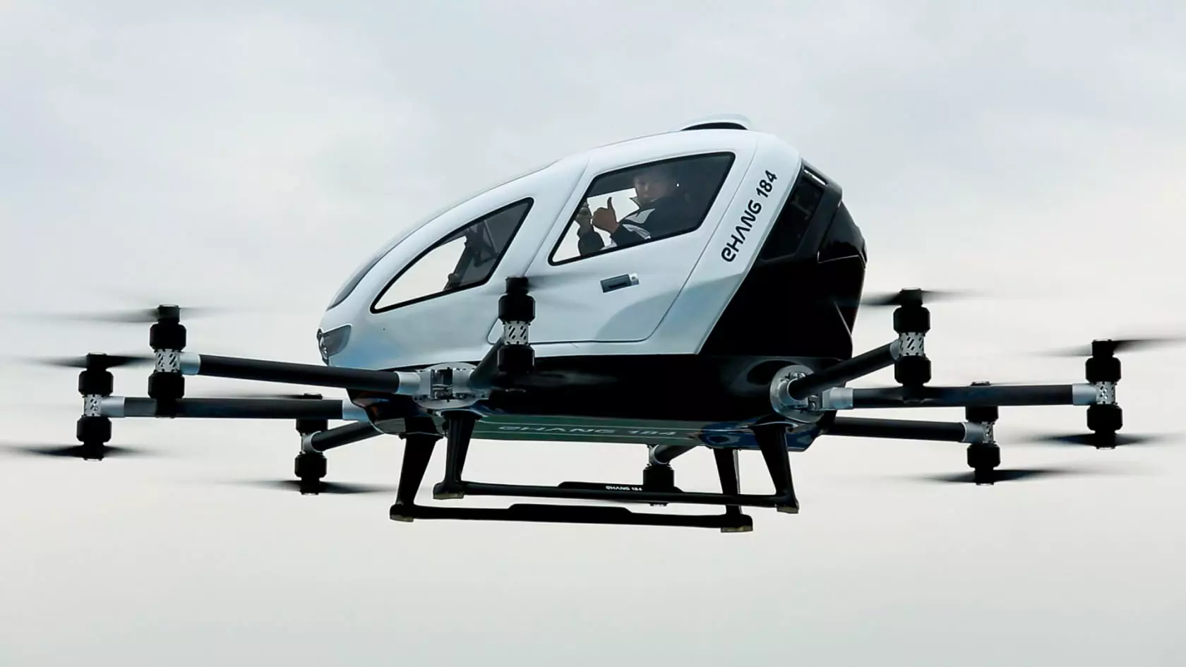 Mira el dron de Ehang transportando pasajeros en un nuevo video de vuelo