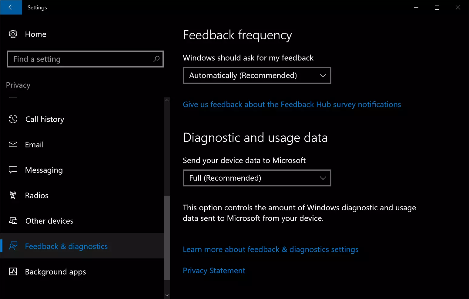 Kurekebisha Mipangilio ya Faragha ya Windows 10 39925_4