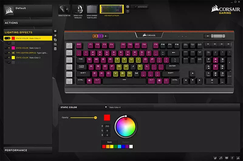 Corsair Gaming K95 RGB Platinum ပြန်လည်သုံးသပ်ခြင်း။ 40047_5