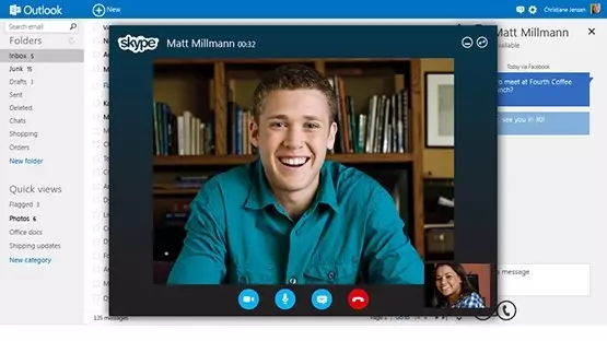 Microsoft เปลี่ยนชื่อ Hotmail เป็น Outlook เพิ่มรูปแบบ Metro และ Skype 4064_1