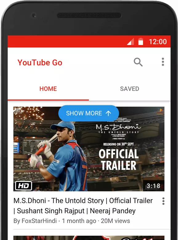 Google ने सीमित कनेक्टिविटी वाले उपयोगकर्ताओं के लिए नए YouTube Go ऐप का अनावरण किया 41109_3