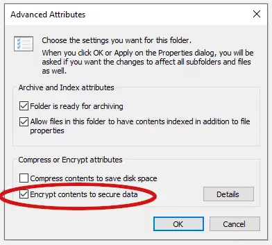 Mokhoa oa ho Encrypt Files, Folders le Drives ho Windows 476_2