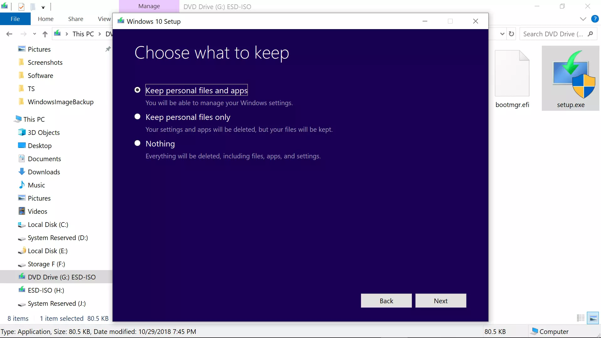 Reinstall Windows 10 Pasina Kudzima Software Yako, Mafaira kana Settings