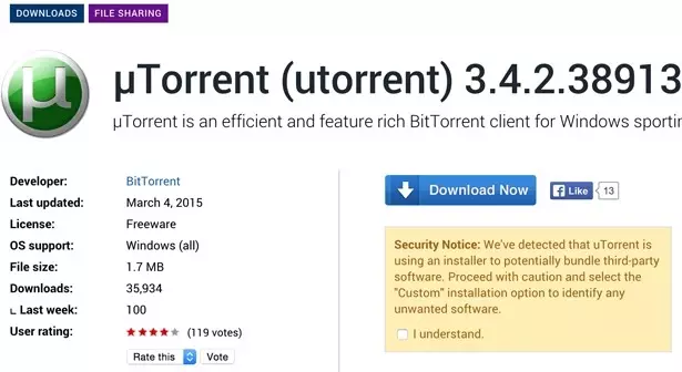 uTorrent hloov tshiab xaiv nruab cryptocurrency mining software yam tsis muaj ntawv ceeb toom 48999_2