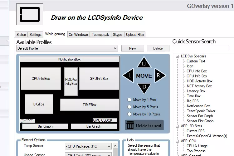 LCDSysInfo til GOverlay-gennemgang 53908_3