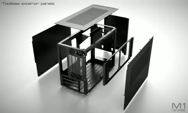 Crowdfunded NCase M1 Mini-ITX enthusiast chassis nti mus rau qhov tseeb 55922_4