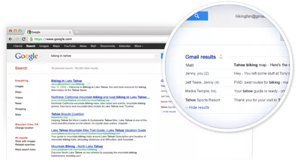 توسع Google Knowledge Graph ، وتجرب محتوى Gmail في البحث 58364_1