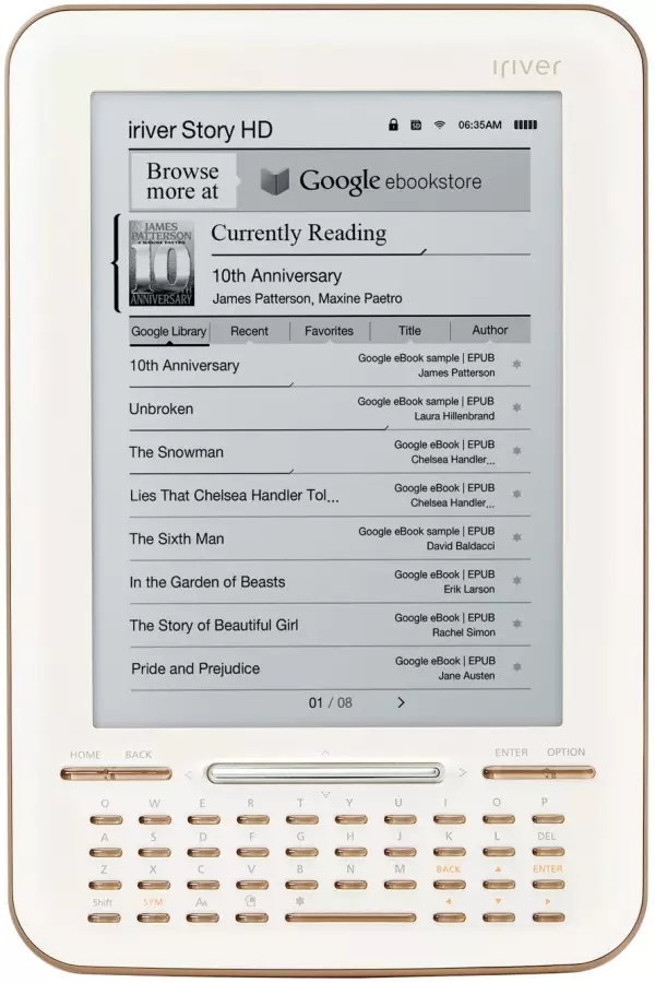 Google: iriver Story HD, 최초의 Google eBook e-리더 61498_1
