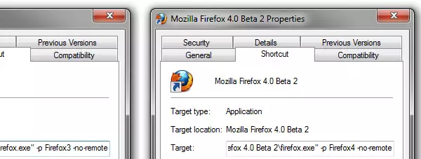 Vienlaicīgi palaidiet Firefox 3.6 un Firefox 4 Beta 64091_3